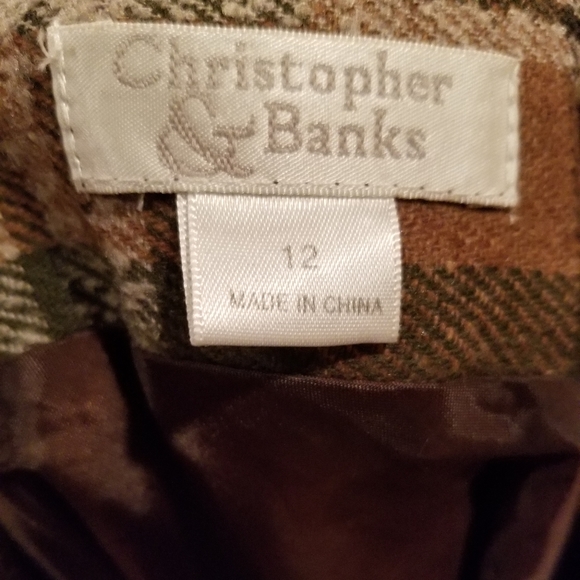 Christopher & Banks | Skirts | Vintage Christopher And Banks Plaid ...